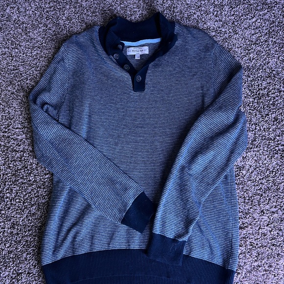 Hawker Rye | Sweaters | Hawker Rye Navy Blue Sweater | Poshmark